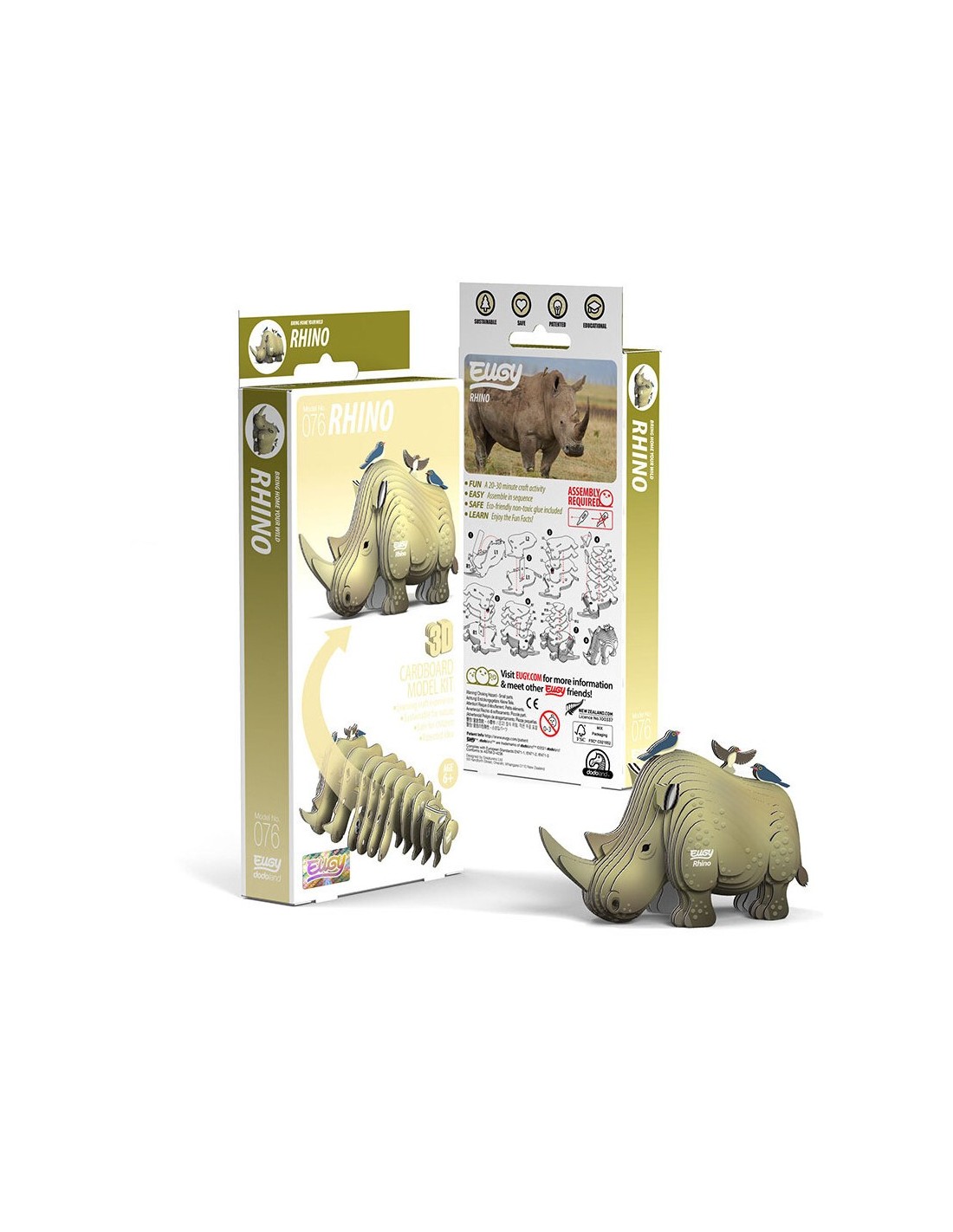 Eugy 3d rhinoceros